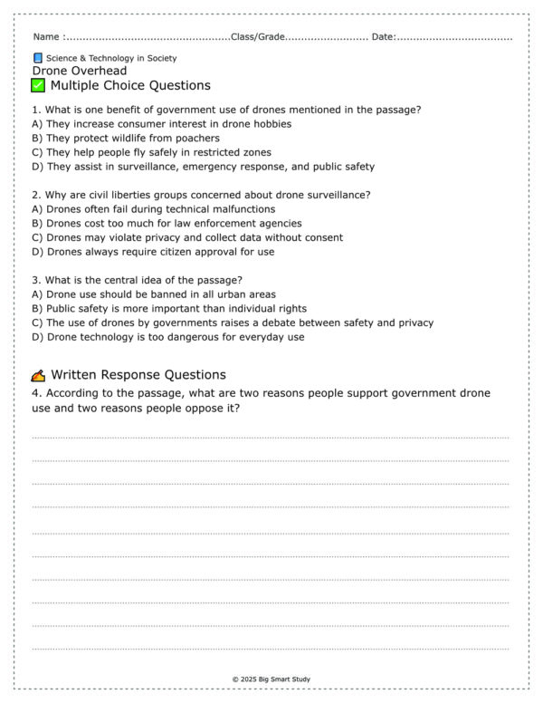 Science and Society in the Age of Technology – Grade 9 Nonfiction ...