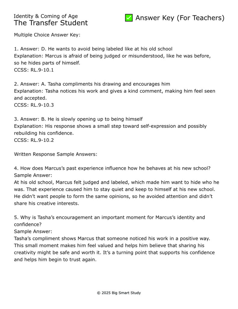 Grade 9 Reading Comprehension Passages and Worksheets – Exploring ...