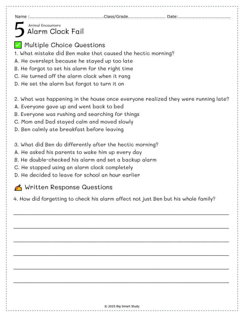 Around the House – Reading Comprehension Worksheets on Cause and Effect ...