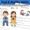 Healthy Habits Through Reading – Grade 1 Comprehension Worksheets – BIG ...
