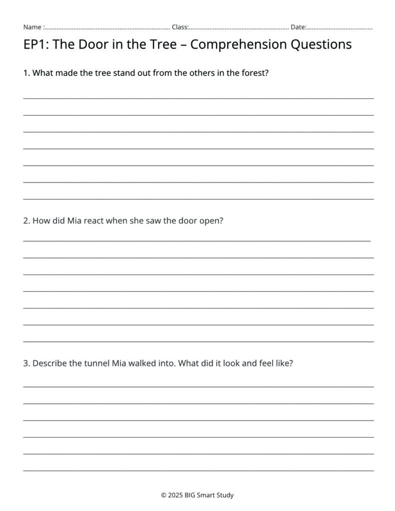 Journey Beyond the Tree – Grade 5 Fantasy Reading & Writing Adventure ...
